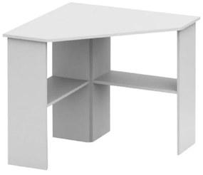 PC stůl, rohový, bílá, RONY NEW