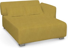 Potah na pohovku Mysinge dlouhý barva žlutá látka pletený vzor
