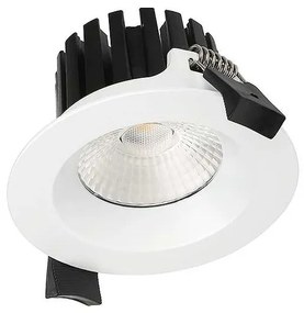 LED2 2231531 Max 1, venkovní bílá bodovka, 8W 3000K, prům. 8cm, IP65
