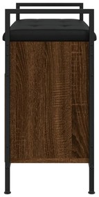 Lavice s botníkem hnědý dub 65,5x32x57,5 cm kompozitní dřevo - Default Title