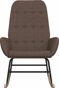 Houpací křeslo taupe textil 341262