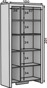ADRK Furniture Regál CESIRO