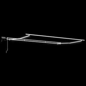 Ručně zatahovací markýza s LED antracitová a bílá 500 x 300 cm 3215788