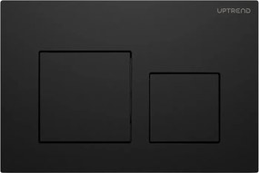 UPTrend Ovládací tlačítko pro WC podomítkové moduly YOSEMITE MATTE BLACK UP005‑U18, černá mat