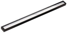 Nástěnné svítidlo Mera LED, šířka 120 cm, černá, 3000K