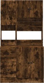 Kuchyňská skříňka kouřový dub 95 x 50 x 180 cm kompozitní dřevo 3276536