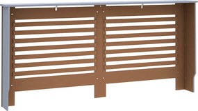 Kryt na radiátor antracitový 172 x 19 x 81,5 cm MDF 288188