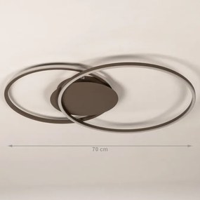 Stropní stmívatelné LED svítidlo Omega 750 Brown Big