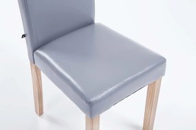 Jídelní židle Ina přírodní konstrukce – šedá