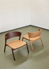 HÜBSCH Dřevěné křeslo OBLIQUE hnědé 331606