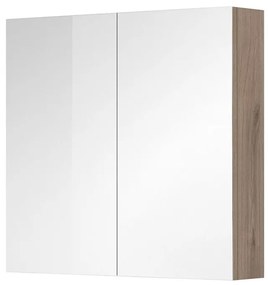 Mereo Aira, koupelnová galerka 80 cm, zrcadlová skříňka, dub Kronberg - CN717GD