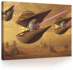 Postershop Obraz na plátně: Star Wars Geonosian starfighter - 100x75 cm
