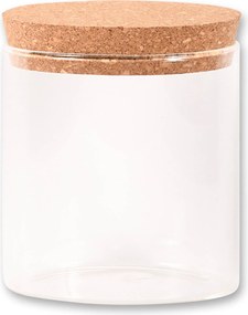 Skleněná kuchyňská dózá s korkovým víkem, 500 ml