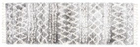 Kusový koberec shaggy Apache šedý atyp 80x300cm
