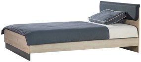 Studentská postel 150x200 Colin - dub kestína/šedá