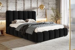 Prošívaná manželská postel Talia 200x200 cm Barva: Černá - Amor 22