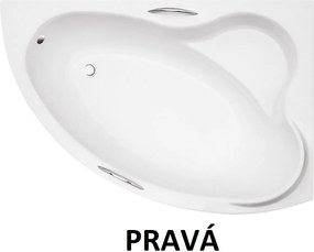 Besco ADA 140 cm VANADA140P+OLVPINOZ vana vč. nožiček pravá Koupelny Bernold
