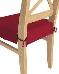 Sedák na židli IKEA Ingolf barva červená látka pletený vzor