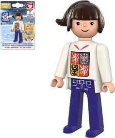 EFKO Igráček Fanynka MS v hokeji 2024 bílý dres / Výška 7,5 cm / od 3