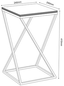 Stojan na květiny 40x24 cm černá