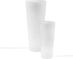 FAN I-GECO-VASO-E-R-XL Světelná váza Geco, bílá, 1 x E27, IP65, výška 90 cm, průměr 38 cm, kabel 250 cm - FANEUROPE