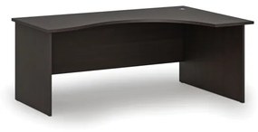 Ergonomický kancelářský pracovní stůl PRIMO WOOD, 1800 x 1200 mm, pravý, wenge