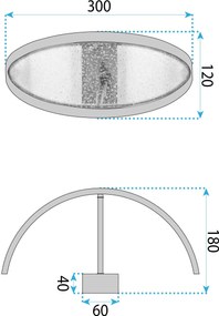 Toolight Nástěnné moderní LED osvětlení G137-W růžová zlatá