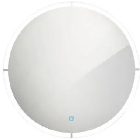 Nimco Zrcadla - Zrcadlo s LED osvětlením, průměr 600 mm, dotykový senzor, hliník ZP 24000RV