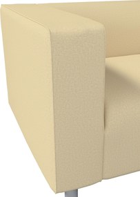 Potah na pohovku IKEA  Klippan 2-místná barva béžová látka lesklé, pletený vzor