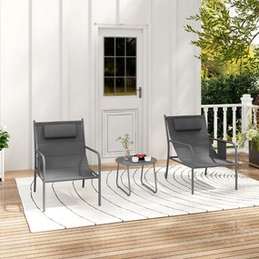 Costway Balkonový nábytek 3 kusy. Gartenmöbel Set mit 2 Stühlen a Tisch