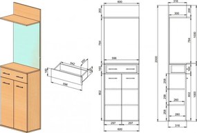 Casarredo ARMADI II předsíňová stěna sonoma