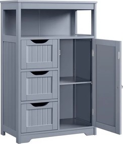 Koupelnová skříňka Yaheetech – šedá (257042003784)