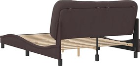 Rám postele bez matrace Hvar tmavě hnědá 120 x 200 cm textil 3207761