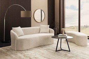 Designová 2-místná pohovka Vardinon 178 cm šampaňská béžová