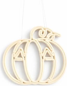 ECOprint ozdoba dýně 30 cm bílá, 3D tisk, plast, venkovní