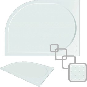 Olsen Spa LAKA 120 x 80 x 3 cm VANKCCTVRT1280L sprchová vanička levá Koupelny Bernold
