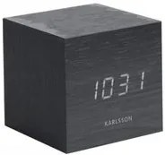 Designové LED hodiny s budíkem Karlsson KA5655BK 8cm