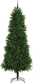 Vánoční stromeček s 300 LED diodami s stojanem Zelená 240 cm PE 3396350