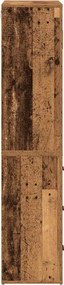 Vysoký bufet Staré dřevo 80 x 33 x 150 cm Kompozitní dřevo 3334343
