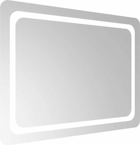 Koupelnové zrcadlo s LED osvětlením 80x60 cm 151787