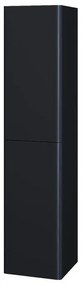 Mereo Siena, koupelnová skříňka 155 cm vysoká, L/P, černá mat CN444LP