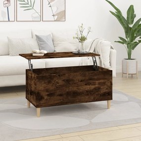 vidaXL Konferenční stolek 90 x 44,5 x 45 cm kompozitní dřevo [819584] Barva: kouřový dub