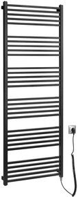 Sapho Sapho, METRO-E elektrické topné těleso, rovné, 600x1620 mm, 800 W, černá matná, ME616B