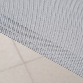 Outsunny Sada 4 Zahradních Křesel Venkovní Terasová Křesla Stohovatelná Jídelní Křesla s Prodyšným Materiálem Kovový Rám Područky a Zádová Opěrka 54x…