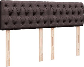 Box spring postel s matrací tmavě hnědá 140x200 cm textil 3287101