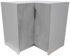 Bawor Kuchyňská skříňka rohová spodní barva beton korpus šedý