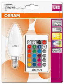 Osram | LED RGBW Stmívatelná žárovka STAR E14/4,5W/230V 2700K + DO – Osram | P225239