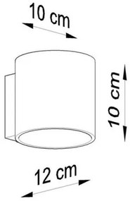 Nástěnné svítidlo SOLLUX Orbis 1 G9 1x40W bez zdroje SL.0048 černá