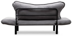 Designová rozkládací pohovka Wenda 140 cm šedá