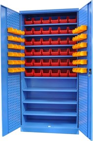 KOVOS Dílenská skříň Kovos s plastovými boxy SPZ_11_0002_C_VAR_2